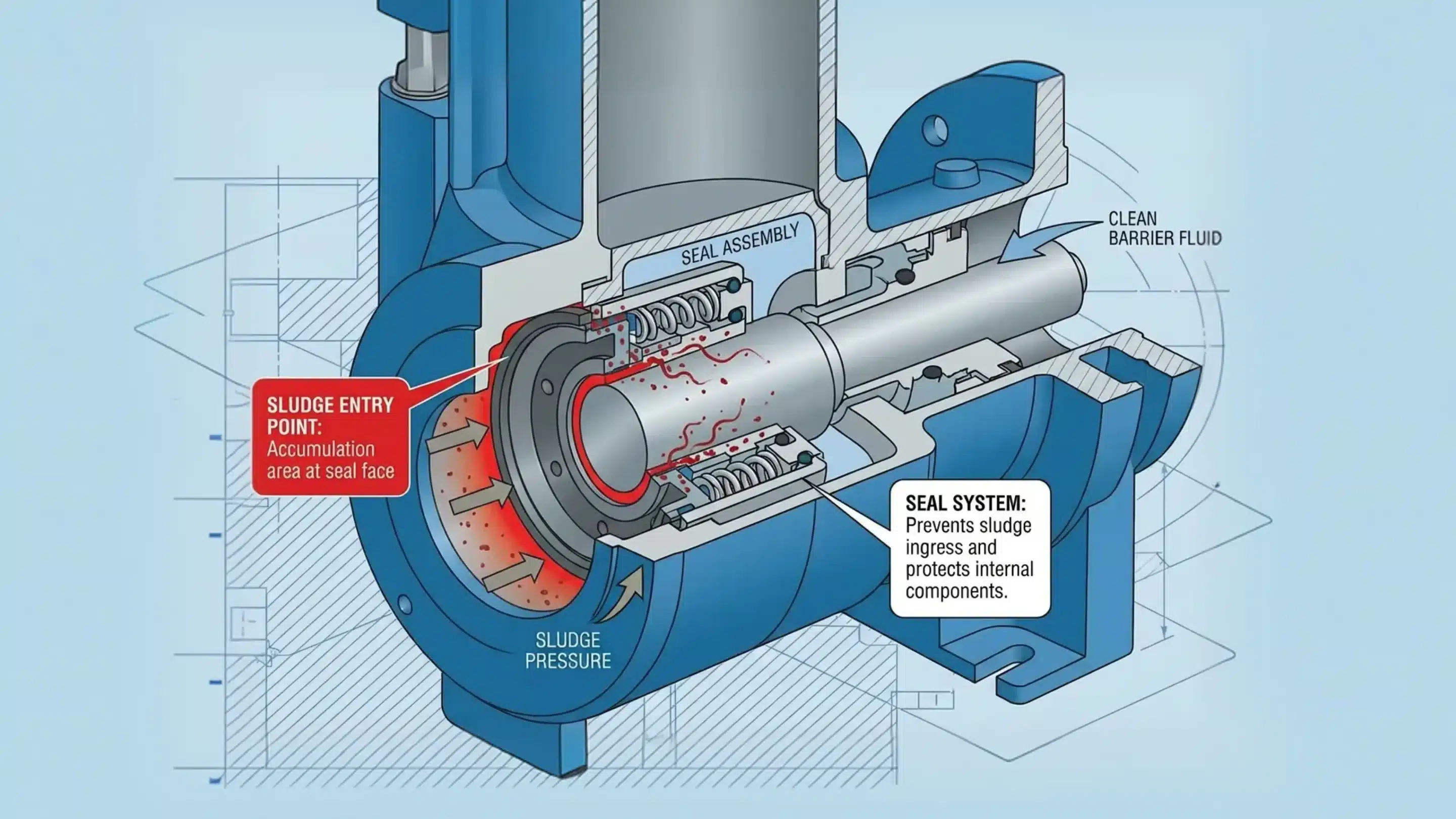 Seal & Bearing Systems in Submersible Sludge Pumps